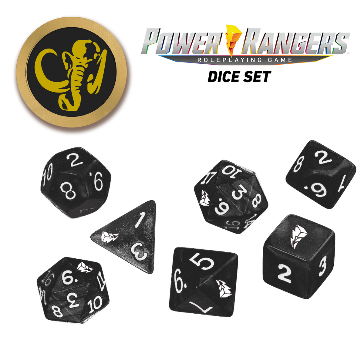 Power Rangers RPG Dice Set - Black – T&N Games Ltd.