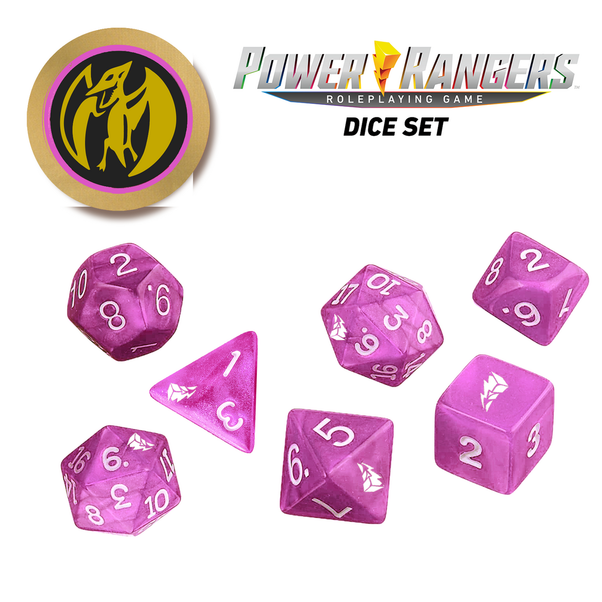 Power Rangers RPG Dice Set - Pink – T&N Games Ltd.